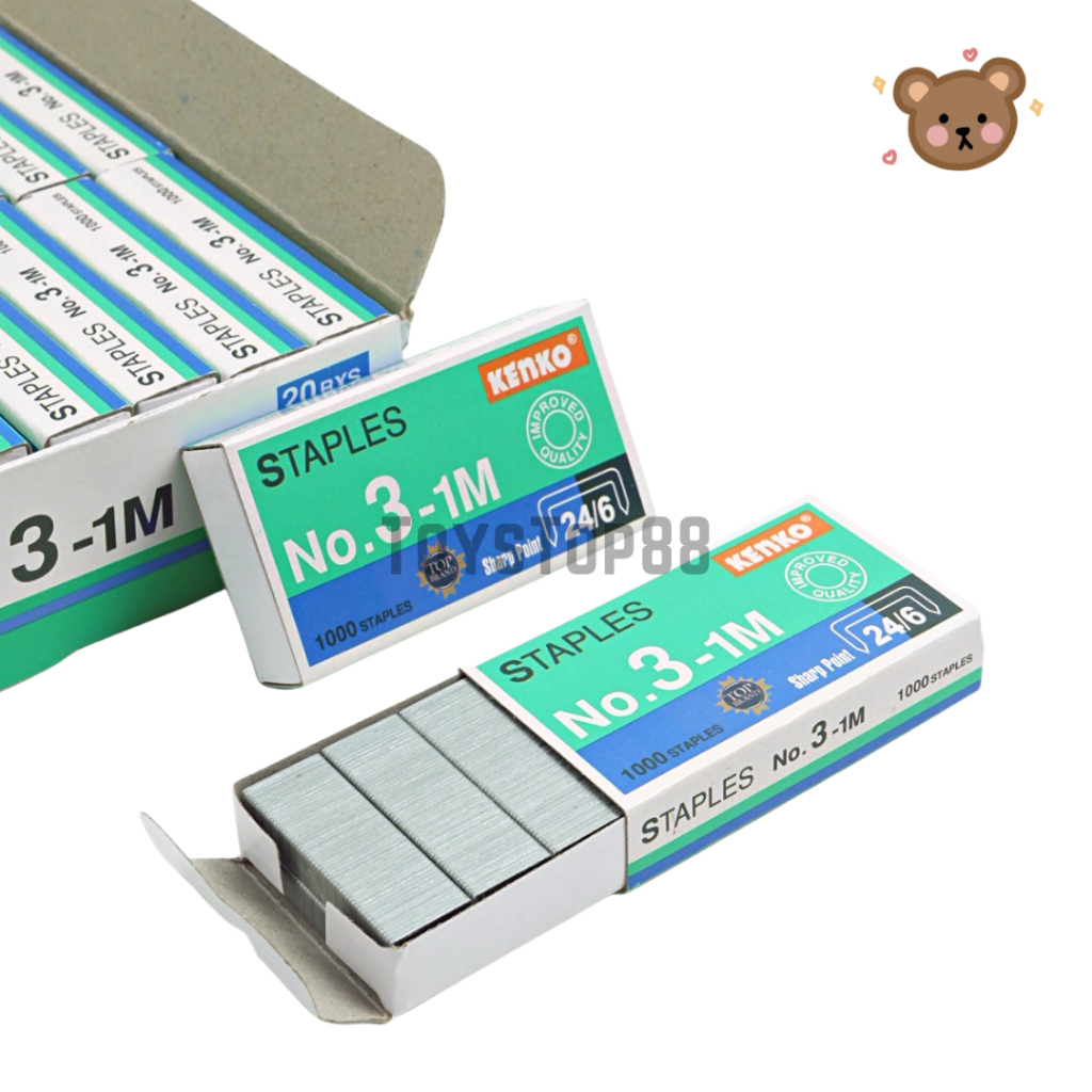 Fill Kenko Large Staples No. 3-1m - Refill Stapler Hekter No.3 [ECER ...