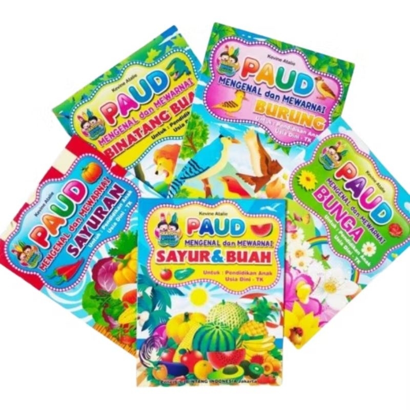 Coloring Book for Kindergarten and Preschool Recognizing and Coloring ...