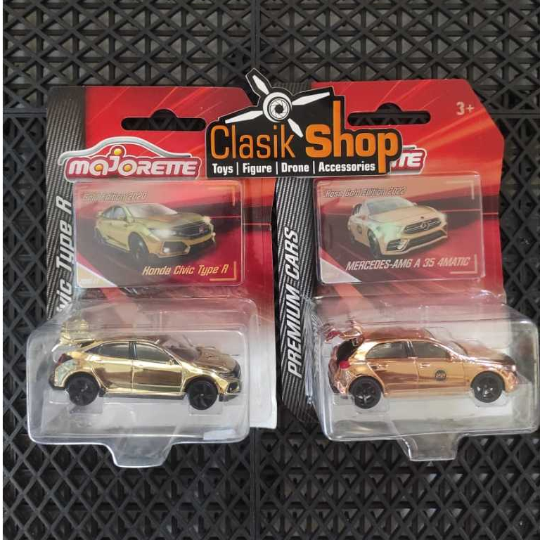 Majorette Honda Civic Type R Gold Edition 2020 Rare Mercedes AMG Chase ...