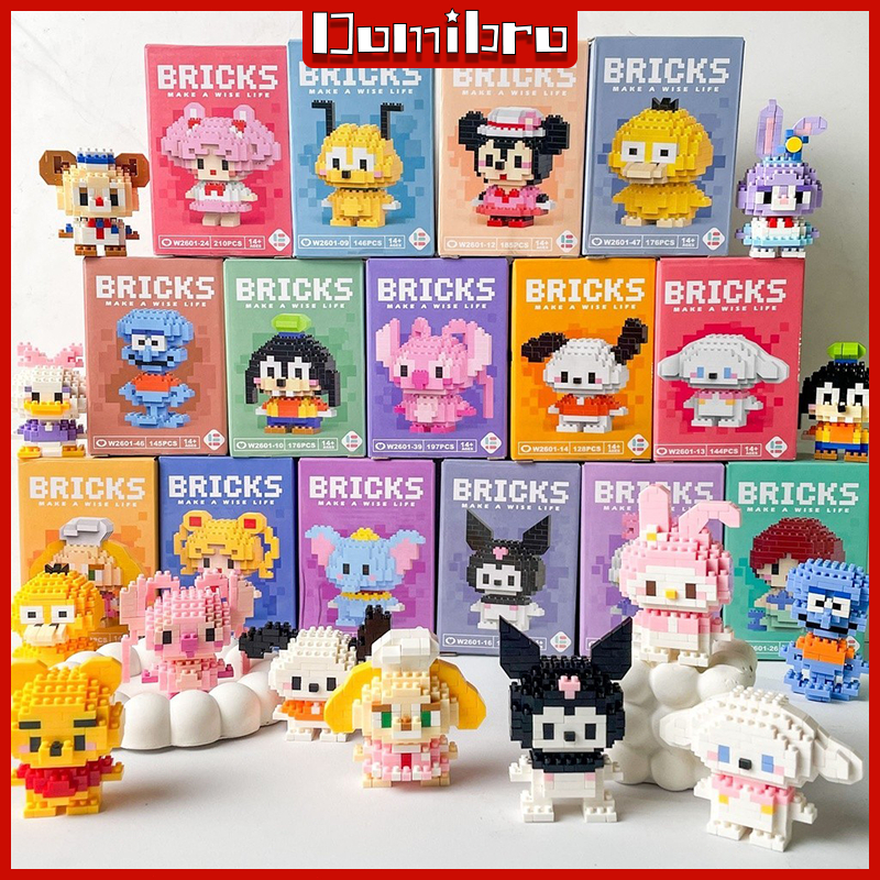 Diy Bricks Toys Mini Sanrio cartoon characters Nano Block Educational ...