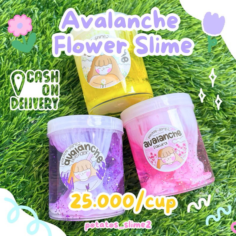 Avalanche Flower Slime 200ml Potatoes_Slime | Shopee Philippines