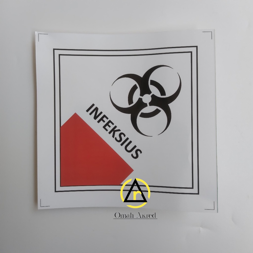 Infectious Stickers - Infectious Waste - K3 Stickers - Waste Stickers ...
