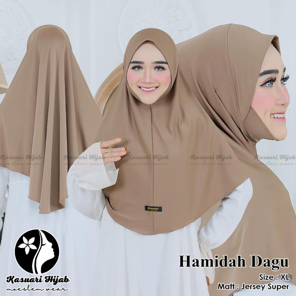 Hamidah JUMBO CHIN MALAY_kasuari hijab_jersy premium latest hijab 2024 ...