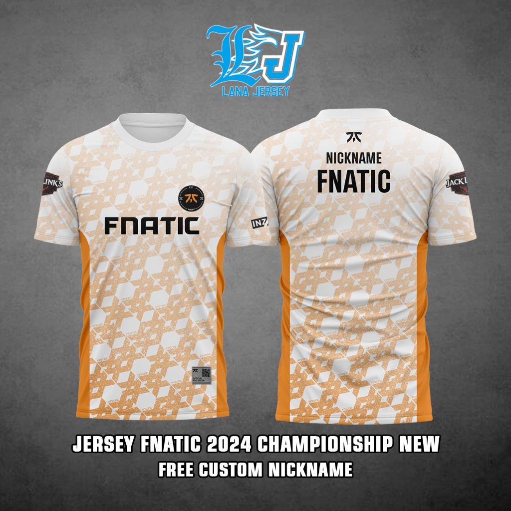 Fnatic Championship Jersey 2024 New (free custom nickname) | Shopee ...