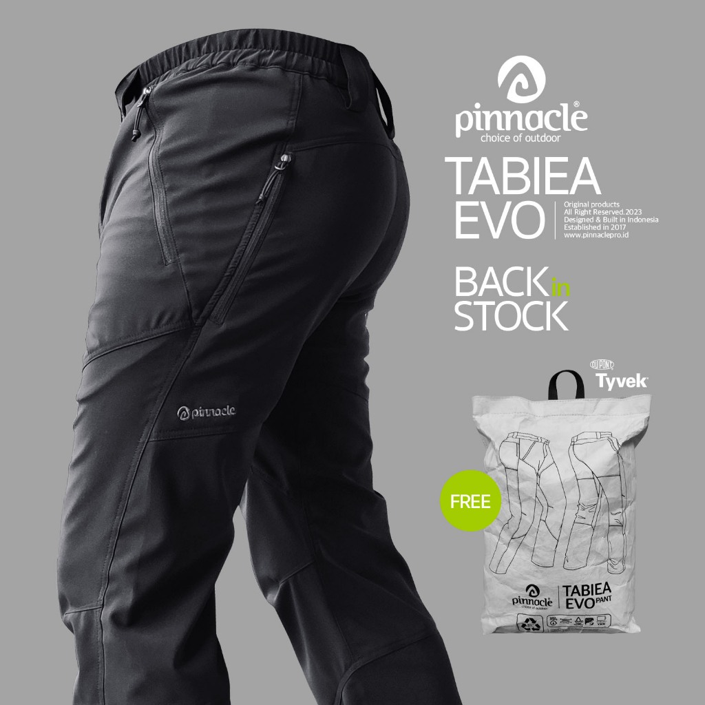 Pinnacle Pro Official Tabiea Evo Hike Pant - Matte Black | Shopee ...