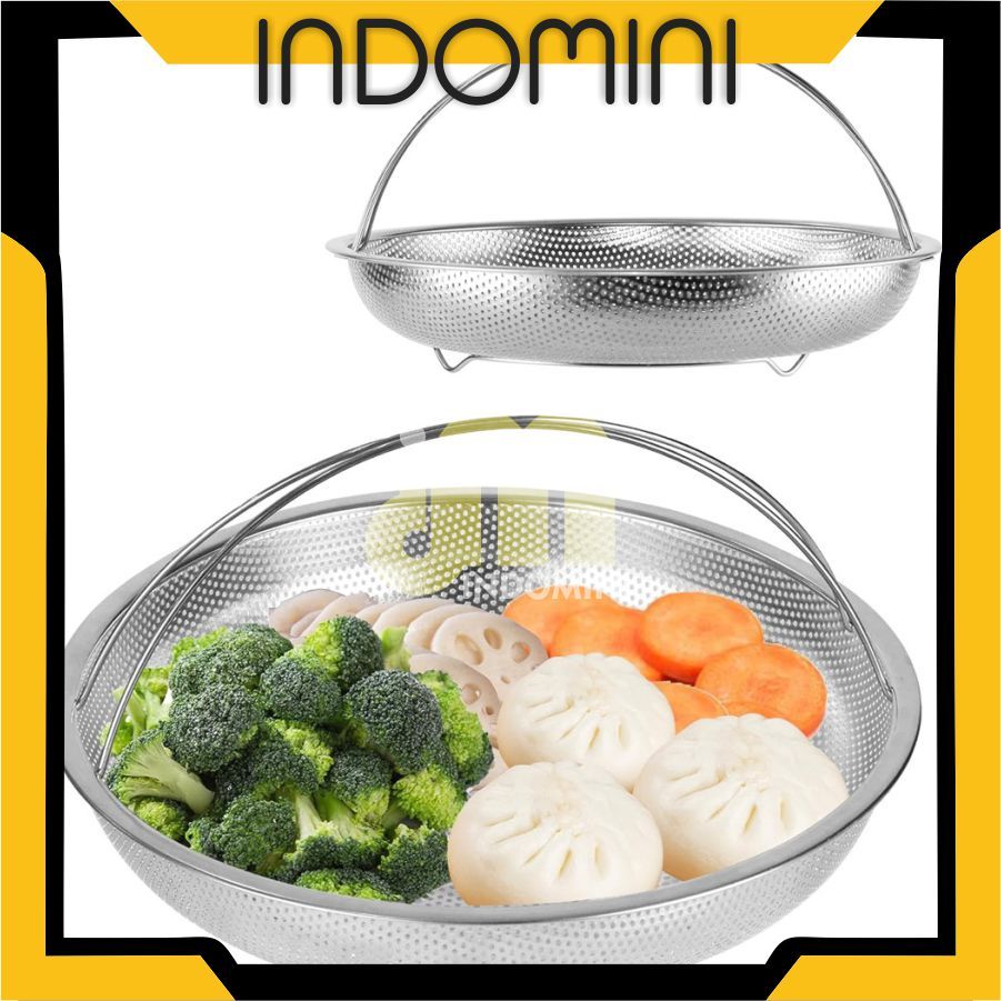 Stainless Steel Basket Food Steaming Rack Kitchen Strainer For Fruit ...