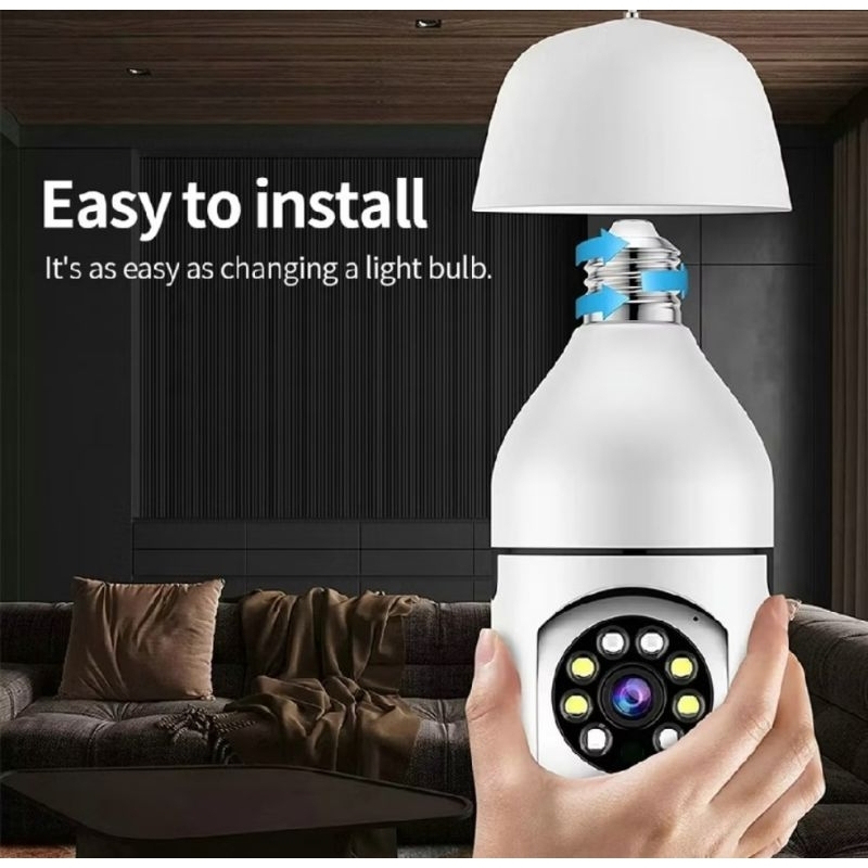 V380 Pro Mmp CCTV Camera CCTV Bulb 12Mp Long Range 1080P WiFi Wireless ...