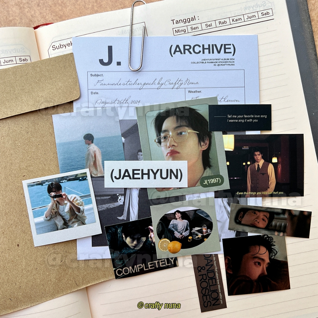 J THE FIRST ALBUM JAEHYUN Sticker Pack aesthetic nct kpop Sticker 127 ...