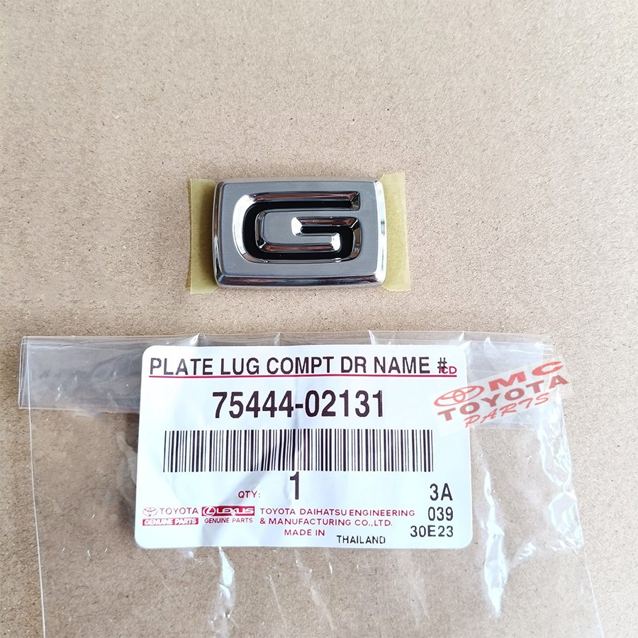 Emblem G Logo Sticker Sticker Writing G Chrome Rear Trunk Toyota Vios ...