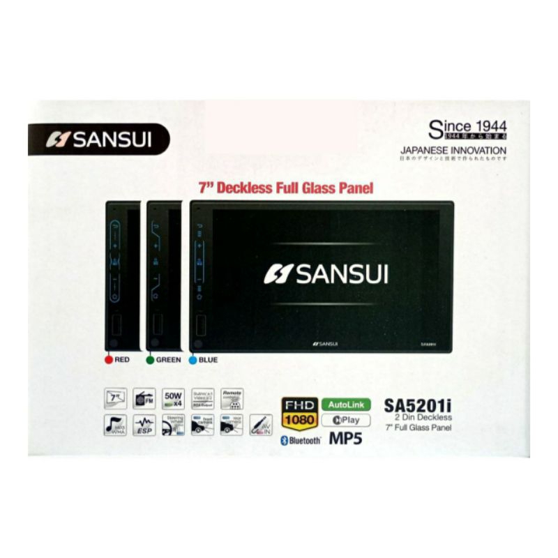Sansui Fullglass 5201i Double Din Deckless Head Unit | Shopee Philippines