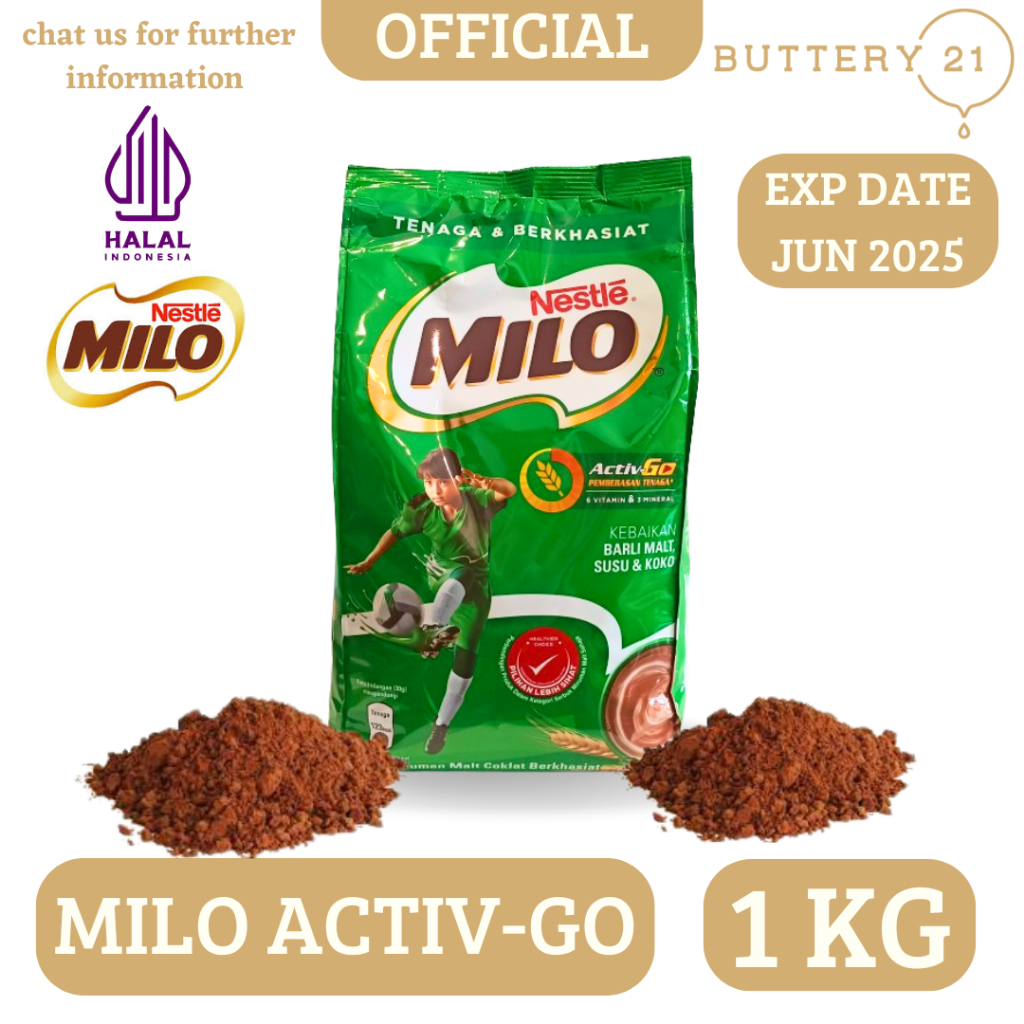 Milo ACTIV GO 1kg/NESTLE MILO/MILO Powder/MILO REFIL/MILO Packaging ...