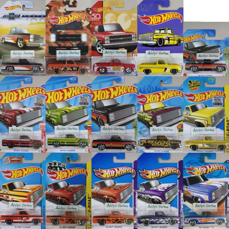 Hotwheels hot wheels' 83 chevy silverado factory sealed hw off road ...