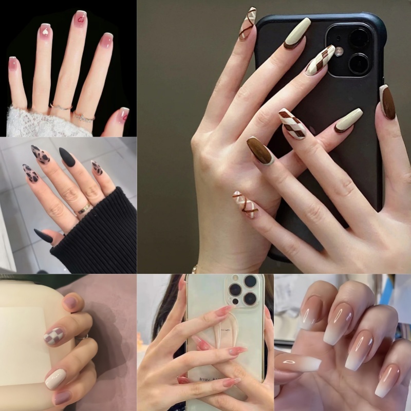 Fake Nails Bridal Fake Nails Press On Nails Fake Nails Nail Art Fake ...