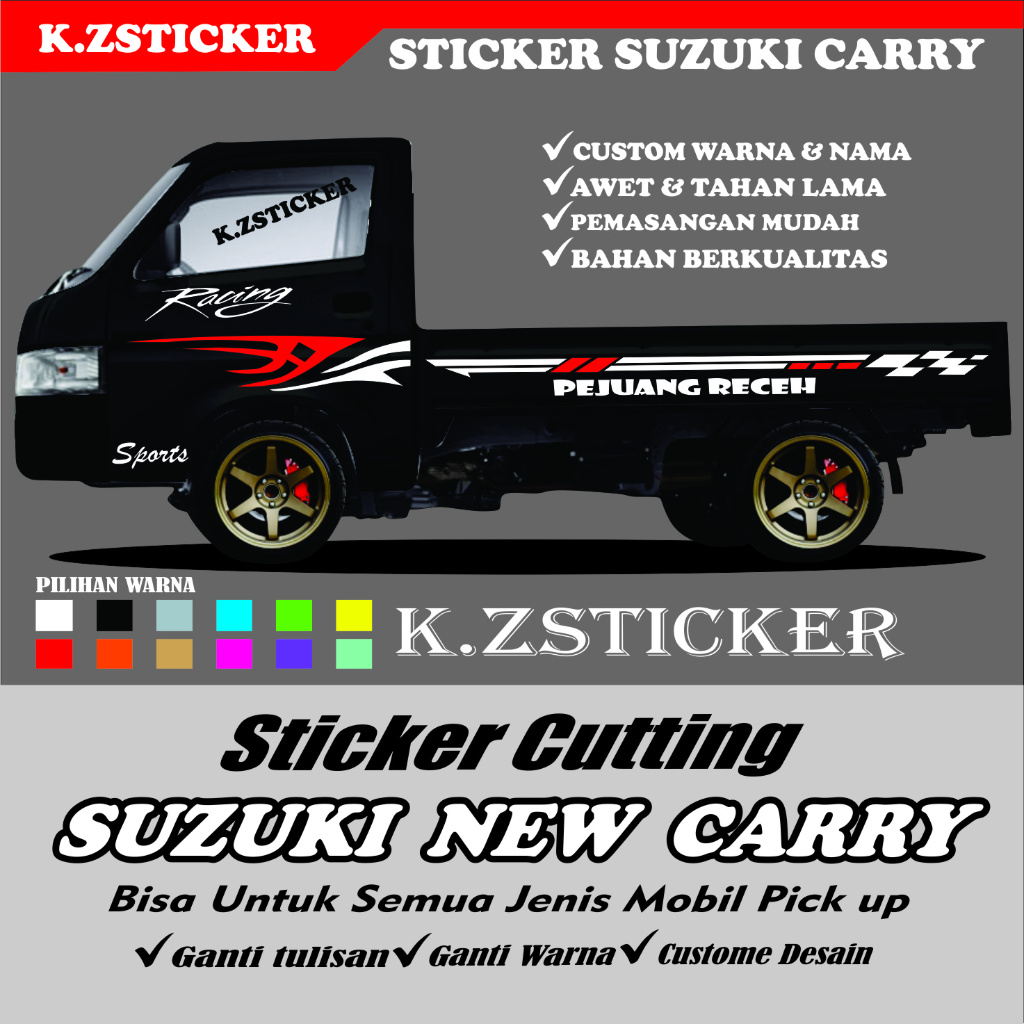 Suzuki carry Side Body Sticker suzuki new carry pick up Sticker Sparco ...