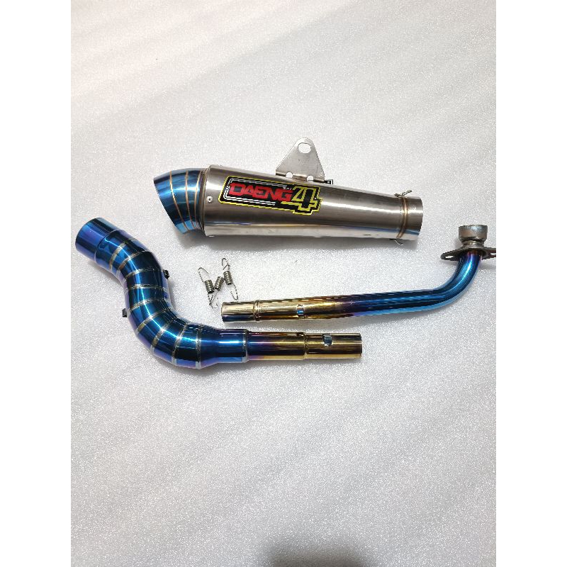 Daeng sai4 Pipe canister conical open specs exhaust Pipe for Wave 125 ...