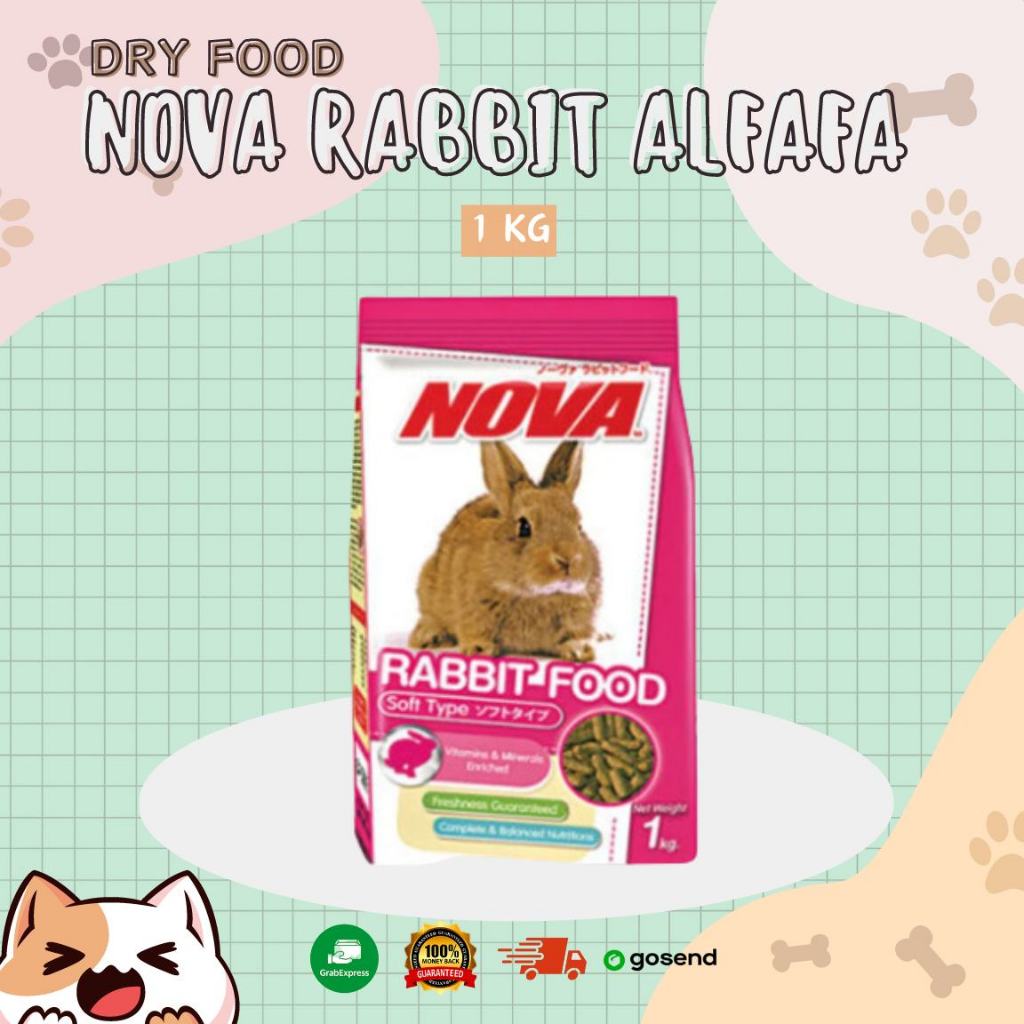 Nova RABBIT ALFAFA RABBIT Food 1kg | Shopee Philippines