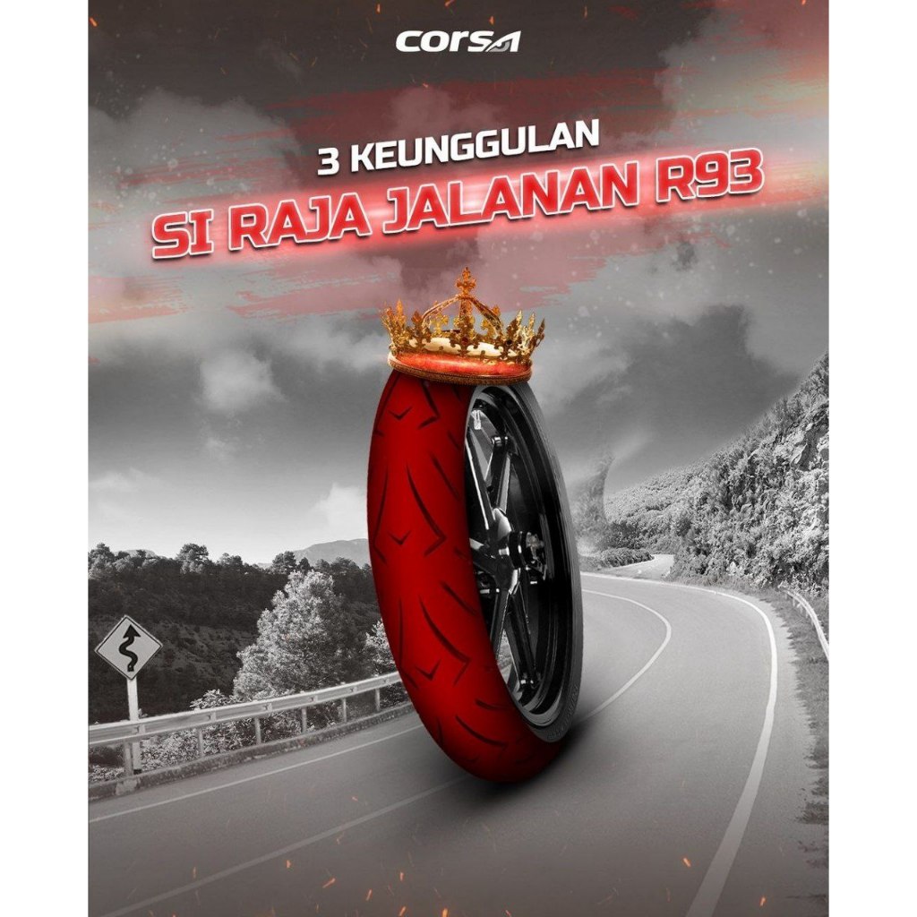 (PAY ON DELIVERY) CORSA TIRE 110/70-13 PLATINUM R93 TUBELESS Motorcycle ...