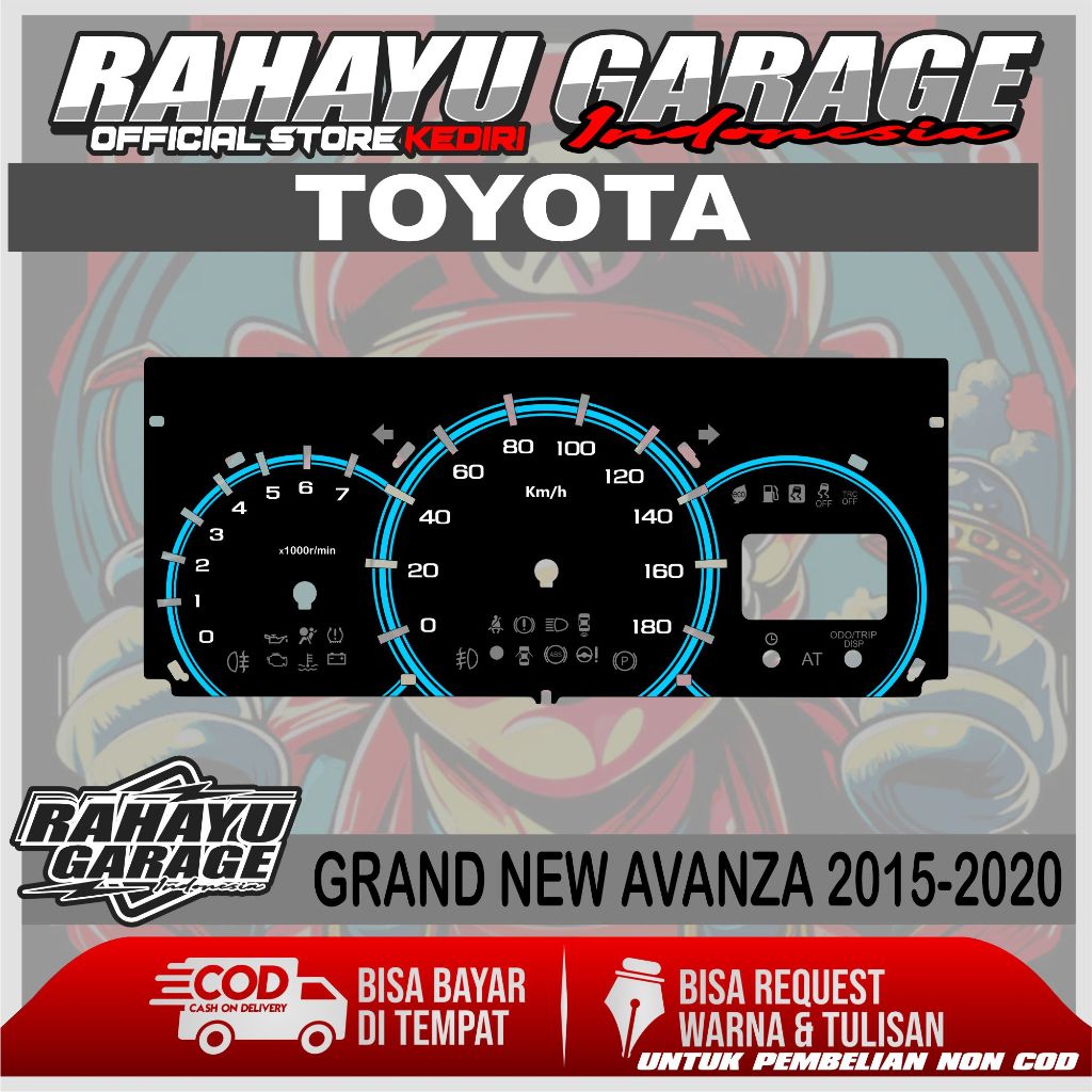 Toyota GRAND NEW AVANZA CUSTOM SPEEDOMETER BOARD | Shopee Philippines