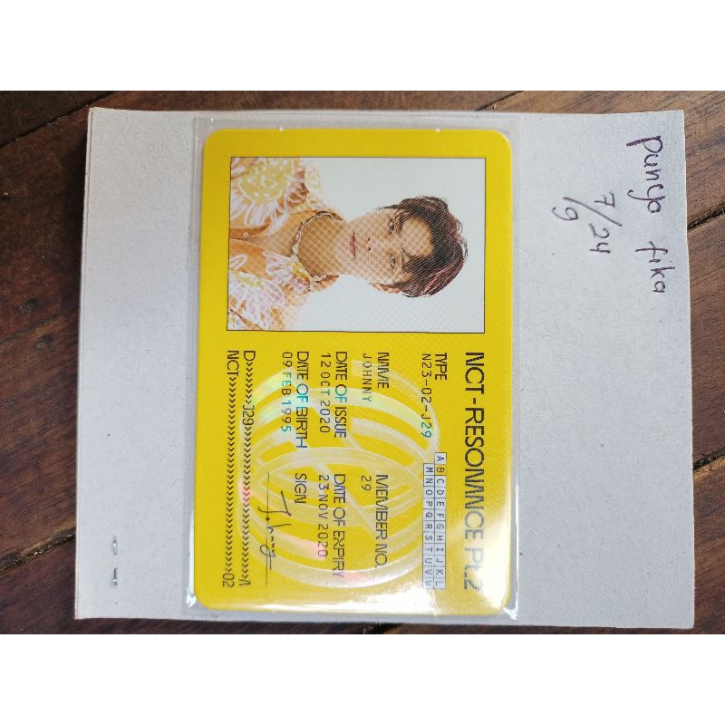 Johnny id card resonance | Shopee Philippines