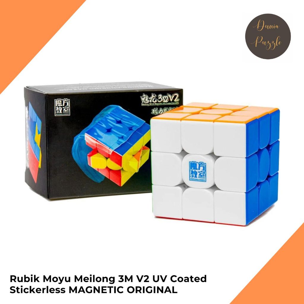 Rubik 3x3 Moyu Meilong 3M V2 UV Coated New Moyu Meilong 3M 3M Magnet ...