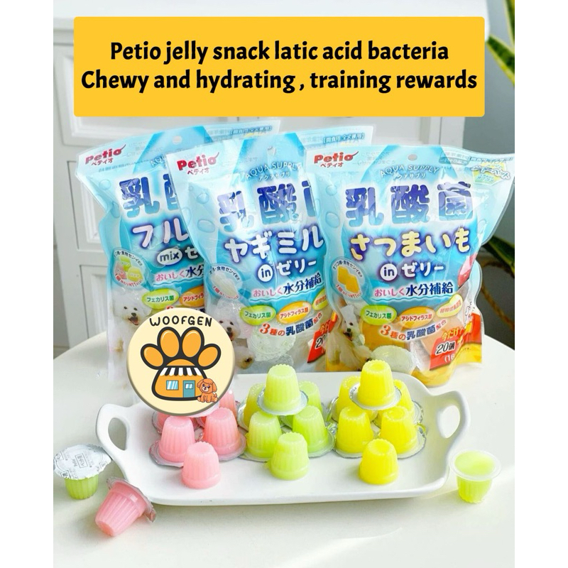 Petio Dog Snacks Jelly Puppy Dog Treat Cold Fruit Milk Sweet Potato ...