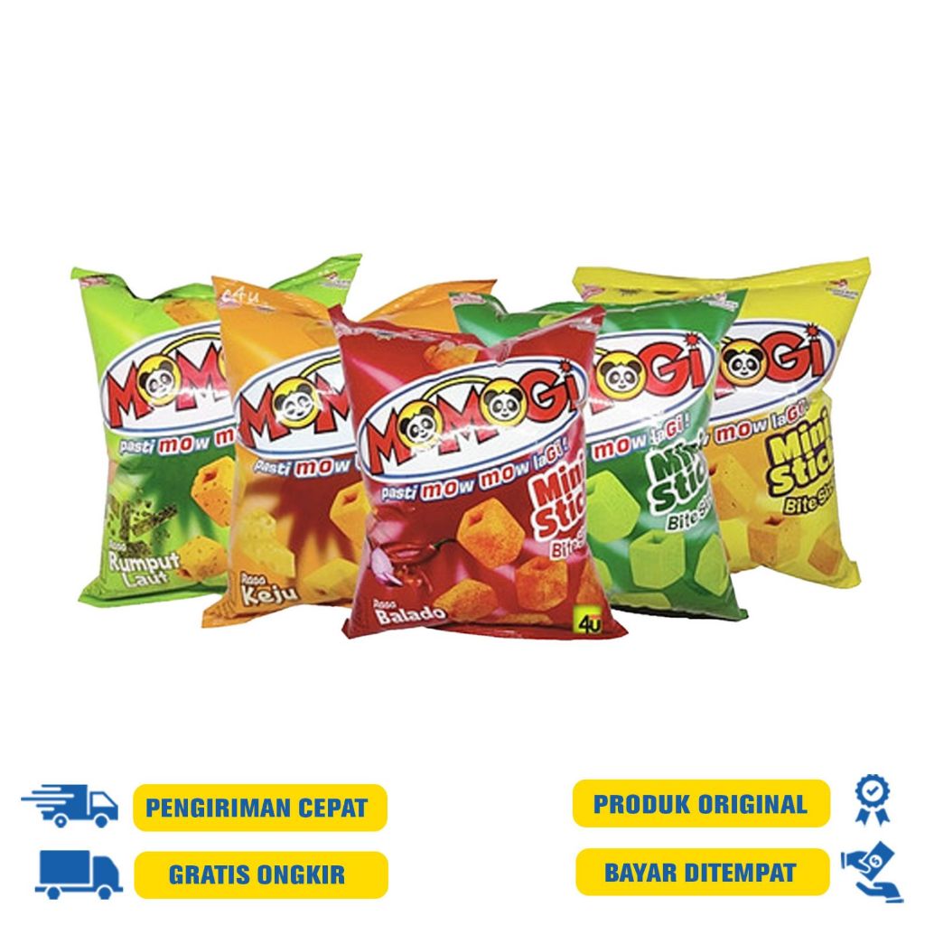 Momogi Snack Mini Stick 70gr - Cocopandan / seaweed / Chocolate ...