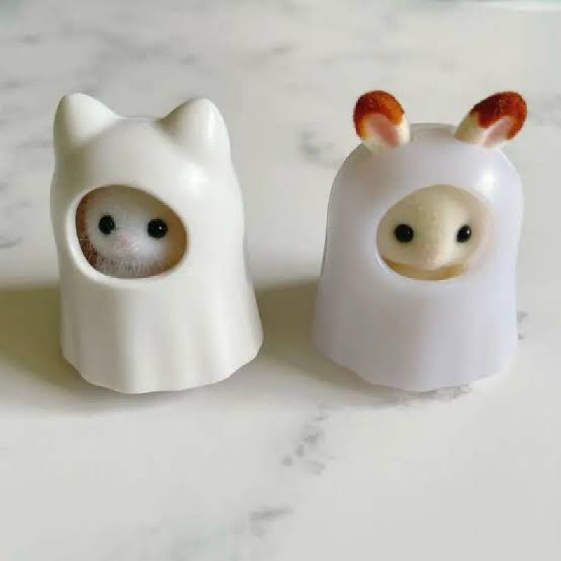 SYLVANIAN FAMILIES BLINDBAG BABY CUSTOME SERIES GHOST BUNNY GHOST CAT ...