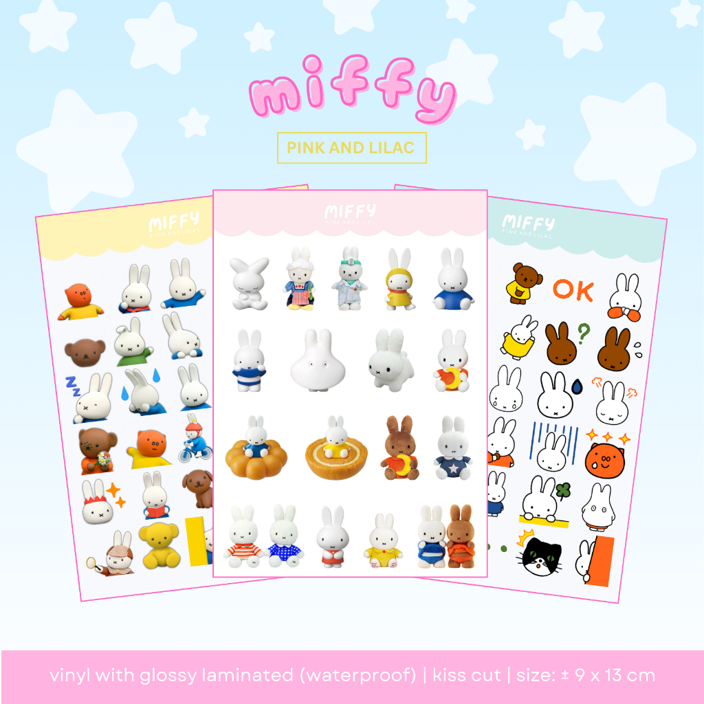 Miffy Sticker | Deco Waterproof Sticker | Shopee Philippines