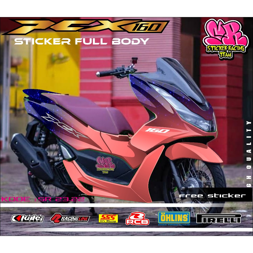 Honda PCX 160 Full Body Decal Sticker 2021 2022 2023 2024 PCX Sticker ...