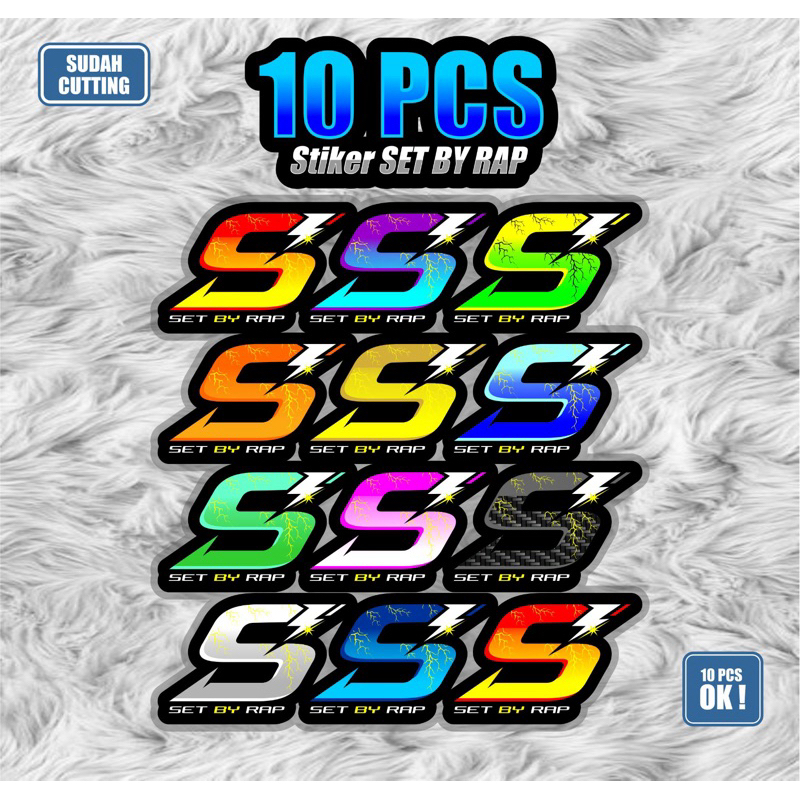 Sticker Set By Rap Sticker racing Contents 10pcs | Shopee Philippines