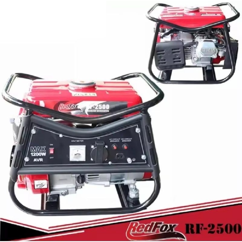 GENSET Generator Gas0line Engine REDFOX RF-2500 Power Generator 1000 ...