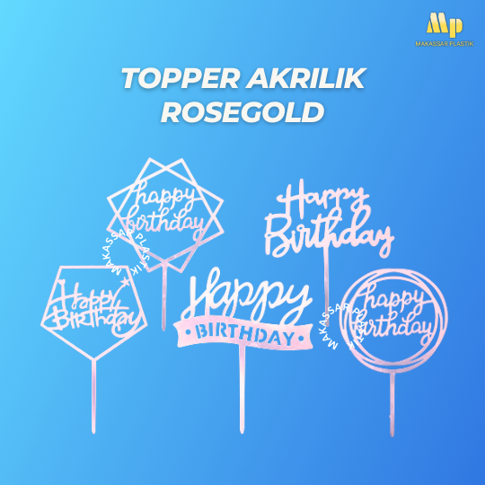 HBD ACRYLIC CAKE TOPPER FRAME CAKE TOPPER/ HBD GREETING TOPPER ...