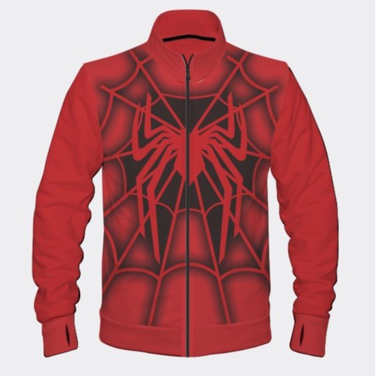 Spiderman Human Spider Cosplay Jacket, Soft, Thick Material, Sublime ...