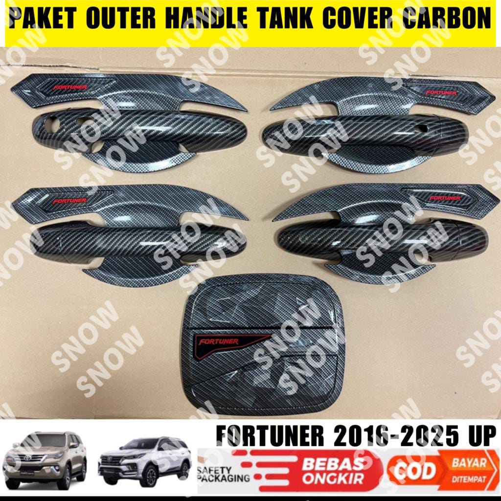 Package Outer Handle Tank Cover All New Fortuner GR TRD 2016 2022 2023 ...