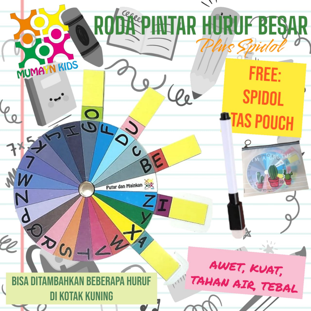 Smart Wheels Uppercase Letters Reading Wheels Large Alphabets ...