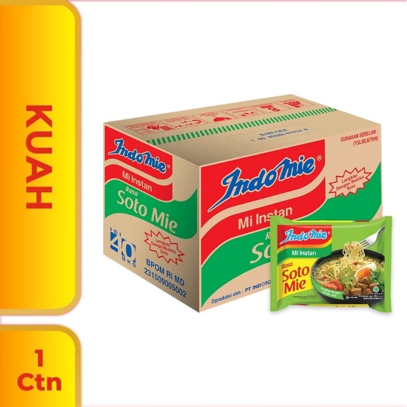 Indomie Soto Noodles 1 Carton Box 40pcs | Shopee Philippines