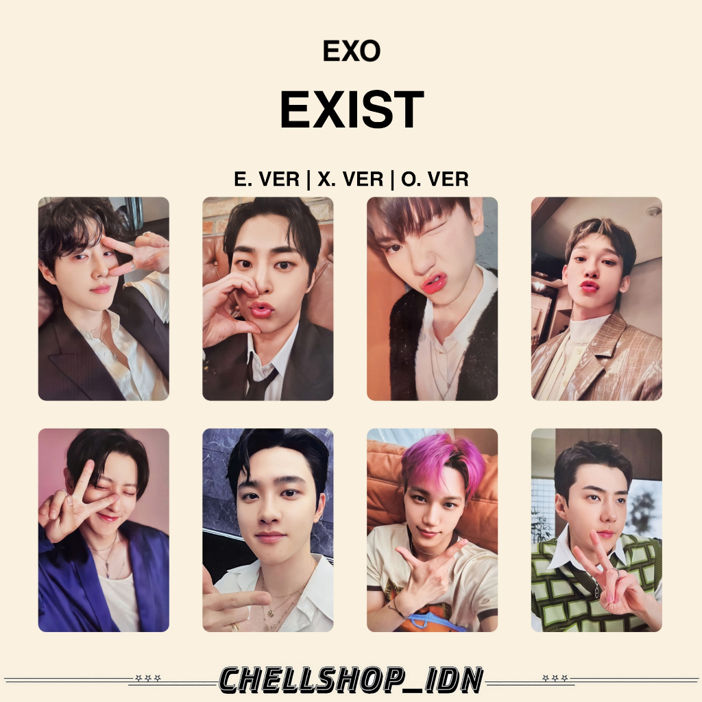 Photocard EXO EXIST PHOTOBOOK VER | Shopee Philippines