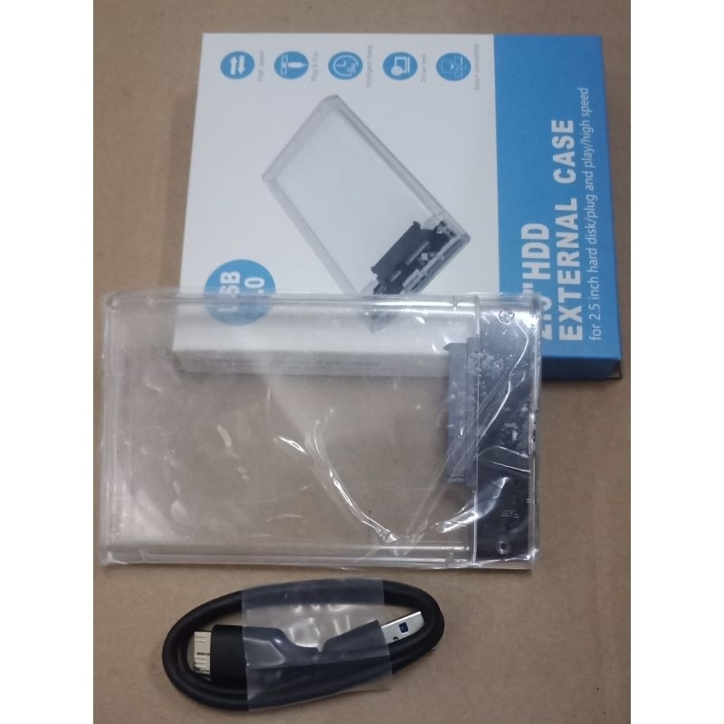 2.5 inch Sata USB 3.0 External Hard Disk Casing Transparent Casing ...