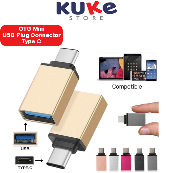 KUKE OTG USB Type C/Type-C Connector To Normal USB port - Converter Data Transfer/OTG Mini Micro ...