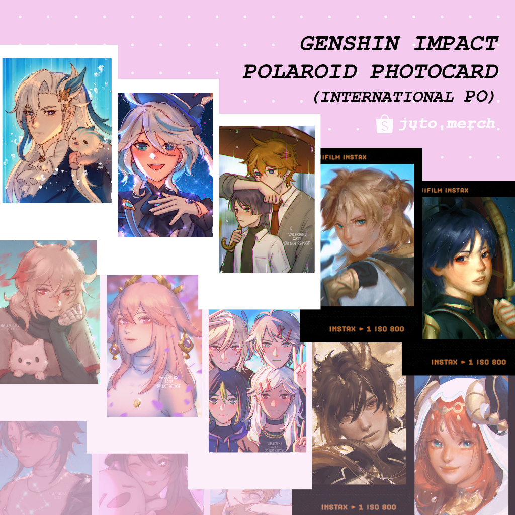 Genshin IMPACT PHOTOCARD (INTERNATIONAL PO) FAN MERCH | Shopee Philippines