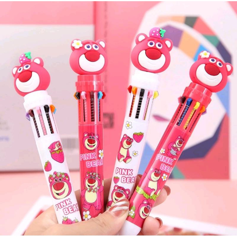 Lotso Pens Pink Bear Toy Story Characters Colorful Cartoon Pens ...