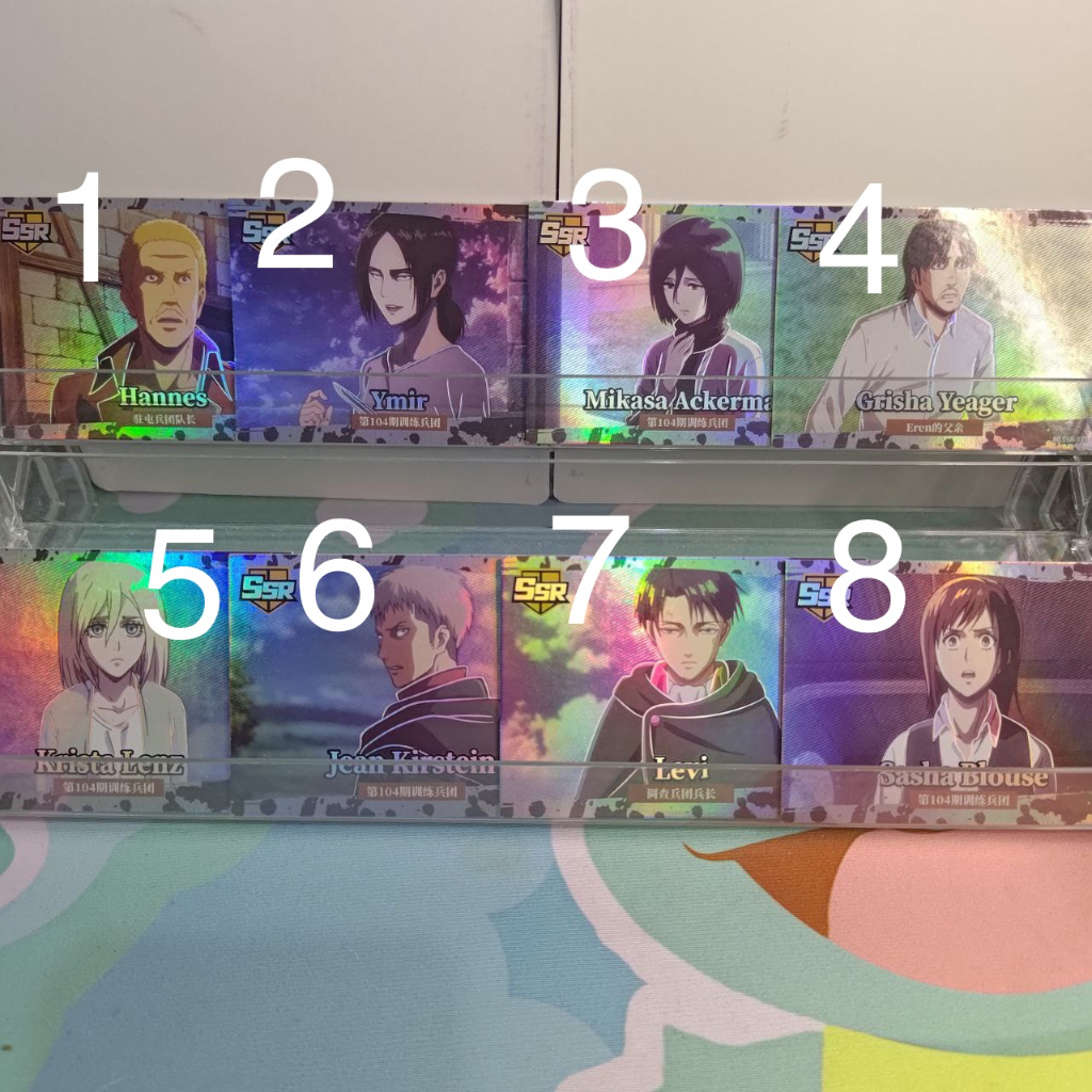 [OFFICIAL Lensed] Attack on Titan Card SSR Full Holo Original ...