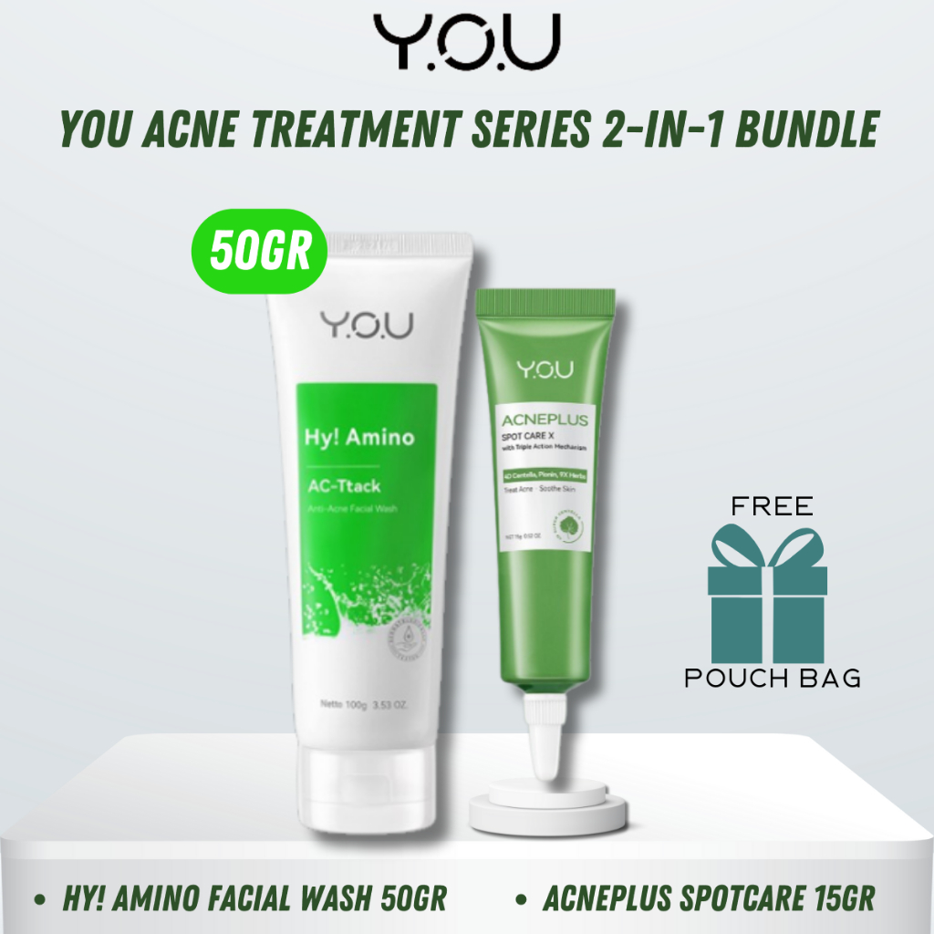 You Acne Bundle 2 in 1 Hy! Amino Facial Wash+Acneplus spotcare X - Acne ...