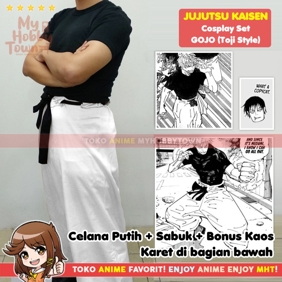 Gojo Satoru Tojiro Style White Jujutsu Kaisen Cosplay Costume Pants Set ...