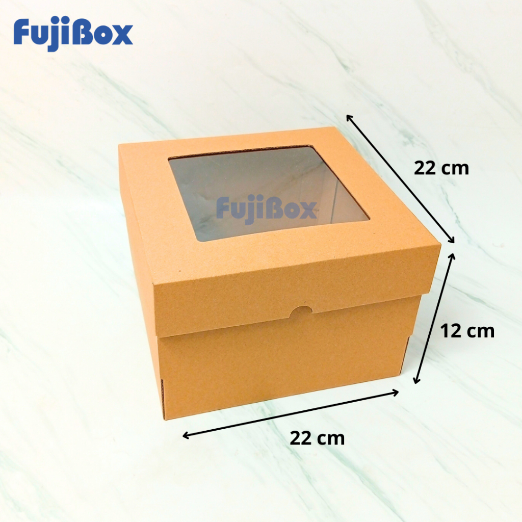 (10 Pcs) E-FLUTE Pudding Cake Box Tart Bolu Chiffon Cardboard ...