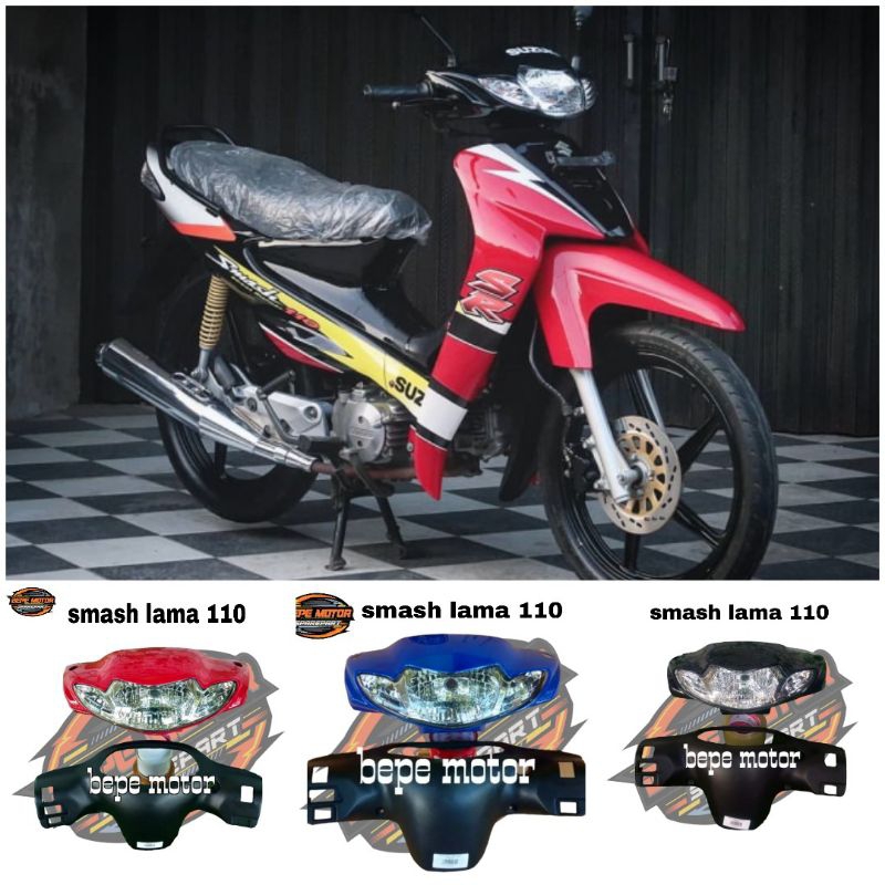 MERAH HITAM Shell 1SET Motorcycle SUZUKI SMASH 110 SMASH Old Black Blue ...