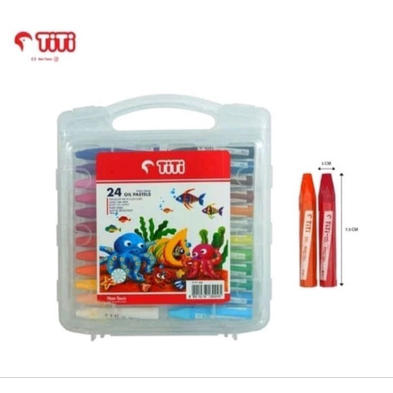 Titi CRAYON OILS PASTEL 24 Colors ORIGINAL | Shopee Philippines