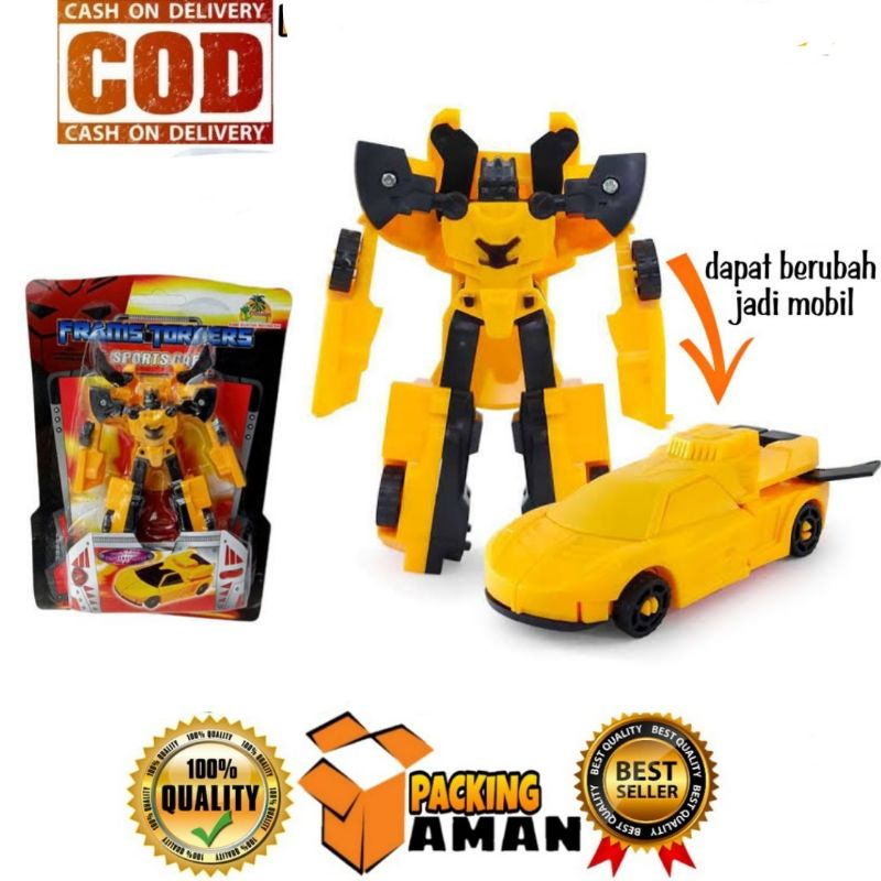 Robot Children's Toy Turns into a Car TRANSFORMERS OCT8242 ROBOT BUMBLE ...