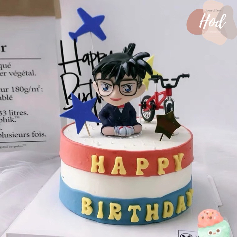 Bicycle Topper Detective Conan Topper Bike Bicycle Cake Decoration for ...