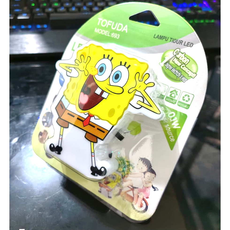 Tofuda Spongebob Character Led Night Light Bright and Economical ...
